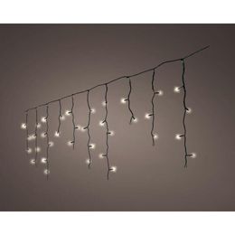 Led Lichtervorhang Icicle Lights mit 119 Lichter 500 cm , schwarz Weihnachtslichterketten - Kaemingk