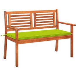 Prolenta Premium - 2-Sitzer-Gartenbank mit Auflage 120 cm - Grün