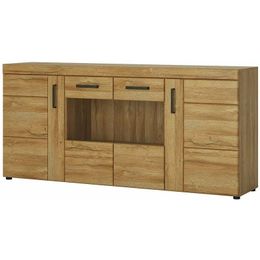 Sideboard Grandson Eiche 185 cm 4-türig - cortina Die Möbelfundgrube