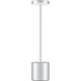 Wireless Tischlampe, led wiederaufladbare Augenschutztischlampe, Metallbettlampe Aluminium-Nachttisch, geeignet für Schlafzimmer, Esszimmerstudio