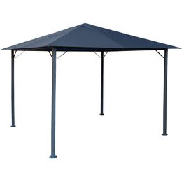 Metall Garten Pavillon Nizza 3x3m Antik Partyzelt Grau ral 7012