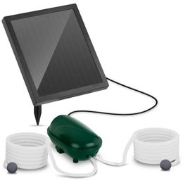 Uniprodo Solar-Teichbelüfter Sauerstoffpumpe Solarzelle Solar-Teichpumpe 200 L/H Akku