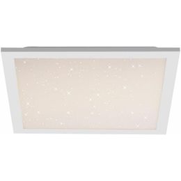 Leuchten Direkt - led Deckenleuchte Starryflat weiß 29,5 x 29,5 cm dimmbar Deckenleuchte