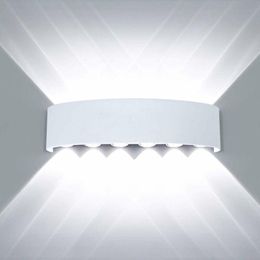 Moderne wasserdichte LED-Wandleuchte Wandleuchte Up Down Aluminium led Wall Washer Indoor Outdoor für Badezimmer Schlafzimmer Flur Wohnzimmer Veranda