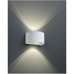 Iperbriko - Zweistrahlige LED-Wandleuchte Rosario Weiß H15 cm IP44 Trio Lighting