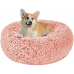 Rhafayre - Rundes weiches Katzen- und Hundebett - Plüschberuhigendes Anti-Stress-Katzen- und Hundekissen, waschbares bequemes Donut-Bett für kleine