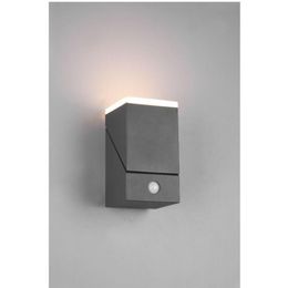 Verstellbare LED-Wandleuchte Avon Anthrazit Aluminium IP54 Trio Beleuchtung Bewegungssensor