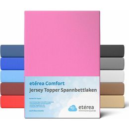 Etérea - Jersey Topper Spannbettlaken, 200x200 - 200x220 cm Rosa - Rosa