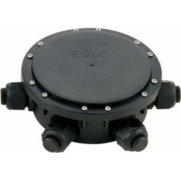 Außenverkabelungsbox connector box 4 Eingänge schwarz Verteiler & Sicherungen - Eglo