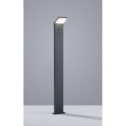 Pearl Led IP54 Anthrazit Außenmast mit Trio Lighting Bewegungssensor