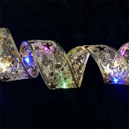 Minkurow - 20 m Weihnachtsbeleuchtung Weihnachtsbaumband Girlande Batteriebetriebene LED-Weihnachtsbeleuchtung Indoor Glow Ribbon Lights Für