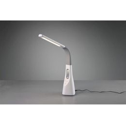 Flexible Wind-Tischlampe mit Ventilator, weiße LED-Touch-Dimmer-Trio-Beleuchtung