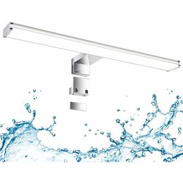 Led Wandleuchte Badezimmerspiegellampe Aluminium 40 8W 820LM 230V Naturweiß 4000K, IP44 Klasse ii Wasserdicht Slim Badspiegellampe,