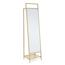 Schmaler Spiegel mit Garderobe Ekal Gold Cod.0242616