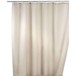 Wenko - Duschvorhang Uni beige - Anti-Schimmel/Anti-Bakteriell, Polyester, beige