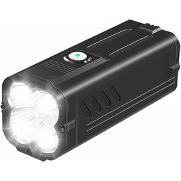 Hiasdfls - M20 LED-Fackel-LED ultra leistungsstarke 6000 Lumen, taktische wiederaufladbare wasserdichte IP44-Taschenlampe, 6 Modi für Camping,