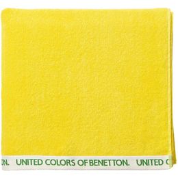 Benetton - strandtuch 90X160CM 380GSM 100% baumwolle velour regenbogen gelb