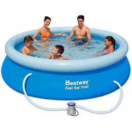 Bestway - Schwimmbecken Planschbecken Swimming Pool Fast Set 305cm Filterpumpe
