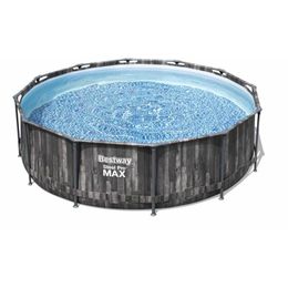 Steel Pro Max Frame Pool Komplett-Set rund ø 366 x 100 Filterpumpe - Bestway