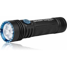 IPX8 3 Pro Wiederaufladbare LED-Taschenlampe, Leistungsstarke Taschenlampe 4200 Lumen Reichweite 250 Meter. Taktische Taschenlampe für Heimwerker,