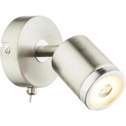 Globo - 1er led Spot Comore nickel 12 x 8 cm warmweiß Spot