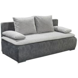 BLACK RED WHITE Sofa Schlafsofa Klappsofa Jugendsofa Couch inkl. Kissen ca. 208 cm breit JESSY...