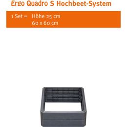 Garantia - ergo Quadro s Hochbeet-System, Stone 4 Paneele inkl. Verbinder - 645125