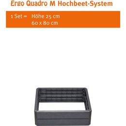 Garantia - ergo Quadro m Hochbeet-System, Stone 4 Paneele inkl. Verbinder - 645126