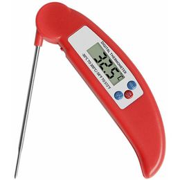 Hiasdfls - Digitales Fleischthermometer, BBQ-Grill, elektronisches Thermometer, super lange Sonde zum Kochen in der Küche und zum Räuchern von