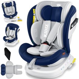 Kidiz Kindersitz Baby Autositz Kinderautositz Isofix Top Tether 360° drehbar Gruppe 0/1/2/3 ab Geburt 0-36kg Mit Sonnenschutzdach Seitenschutz 5 Punkt