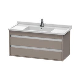 Ketho Waschtischunterschrank wandhängend 6645, 2 Schubkästen, 1000mm, für Starck 3, Farbe (Front/Korpus): Basalt Matt Dekor - KT664504343 - Duravit