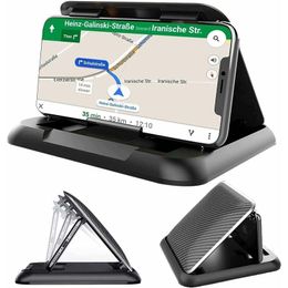 Hiasdfls - Silikon-Autotelefonhalterung, tragbares Autozubehör, universelle rutschfeste GPS-Autotelefonhalterung, kompatibel mit iPhone 13 12 Pro Max