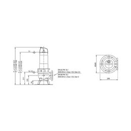 Abwasser-Tauchmotorpumpe Rexa fit V06DA-214/EAD1-2-T0015-540-O, 6064703 - WILO