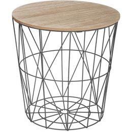 Atmosphera Couchtisch mit abnehmbarer Platte, multifunktionales Möbelstück im charmanten Stil