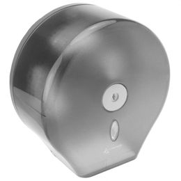 PrimeMatik - Toilettenpapier Spender und Halter. Schwarz Industrie Rollenhalter für Toiletten 268x130x280mm