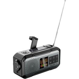 TRA555 Notfallradio ukw, am Bluetooth®, ukw, Notfallradio Handkurbel, Powerbank-Funktion, - Reflexion