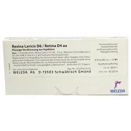 Weleda Resina Laricis D 6/Retina D 4 aa Ampullen 8X1 ml