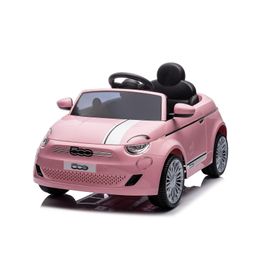 Chipolino Kinder Elektroauto Fiat 500 Fernbedienung, Sicherheitsgurt, MP3, USB rosa