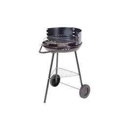 Dynamic24 Metall Holzkohle Grill Rundgrill Grillwagen 70cm Standgrill Gartengrill Garten