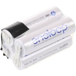 Panasonic eneloop Würfel F2x2 Akkupack 4x Mignon (AA) U-Lötfahne NiMH 4.8 V 1900 mAh