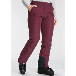 Skihose Maier Sports "Ski Hose wattiert Damen" Gr. 42, N-Gr, rot (cherry wine) Damen Hosen