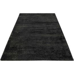 Teppich Esprit "California" Teppiche Gr. B/L: 160 cm x 225 cm, 18 mm, 1 St., grau (anthrazit) Esszimmerteppiche