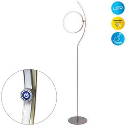 Näve LED Stehlampe NÄVE ""Loop Line"" Lampen Gr. Ø 26,50 cm Höhe: 150,00 cm, 1 St., silberfarben (stahl, blank) Standleuchten