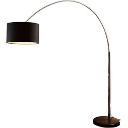 Bogenlampe Salesfever "Aija" Lampen Gr. Ø 35 cm Höhe: 210 cm, schwarz Bogenlampen
