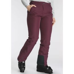 Skihose Maier Sports "Ski Hose wattiert Damen" Gr. 58, N-Gr, rot (cherry wine) Damen Hosen