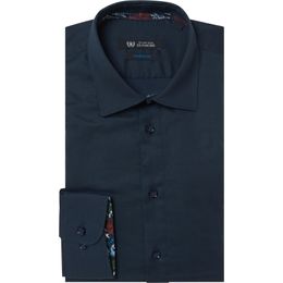 DUNMORE Business-Hemd, Modern Fit, Kentkragen, für Herren, blau, 41