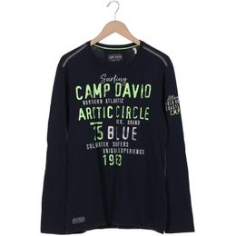 CAMP DAVID Herren Langarmshirt, marineblau