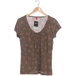 Edc Damen T-Shirt, braun, Gr. 42