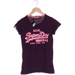 Superdry Damen T-Shirt, bordeaux