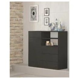 Highboard Inosign "Metis" Sideboards grau (anthrazit hochglanz) Breite 110 cm